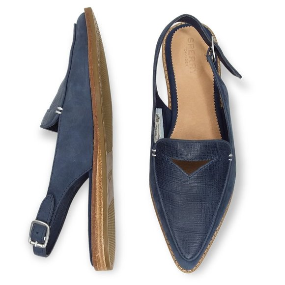 Sperry | Shoes | Sperry Top Sider Saybrook Pointed Toe Slingback Flats ...